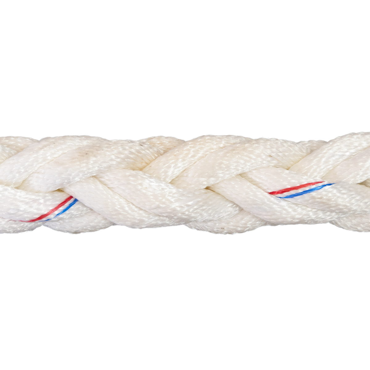 8 Strand White w/ Red & Blue Tracer Dan Steel Combo (PolyDac) – IGS